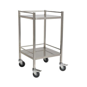 Qube Stainless Steel Instrument Trolley W490 x D490 x H970mm (GD0900)